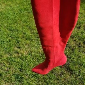 New Look | Shoes | New Otk Red Boots | Poshmark
